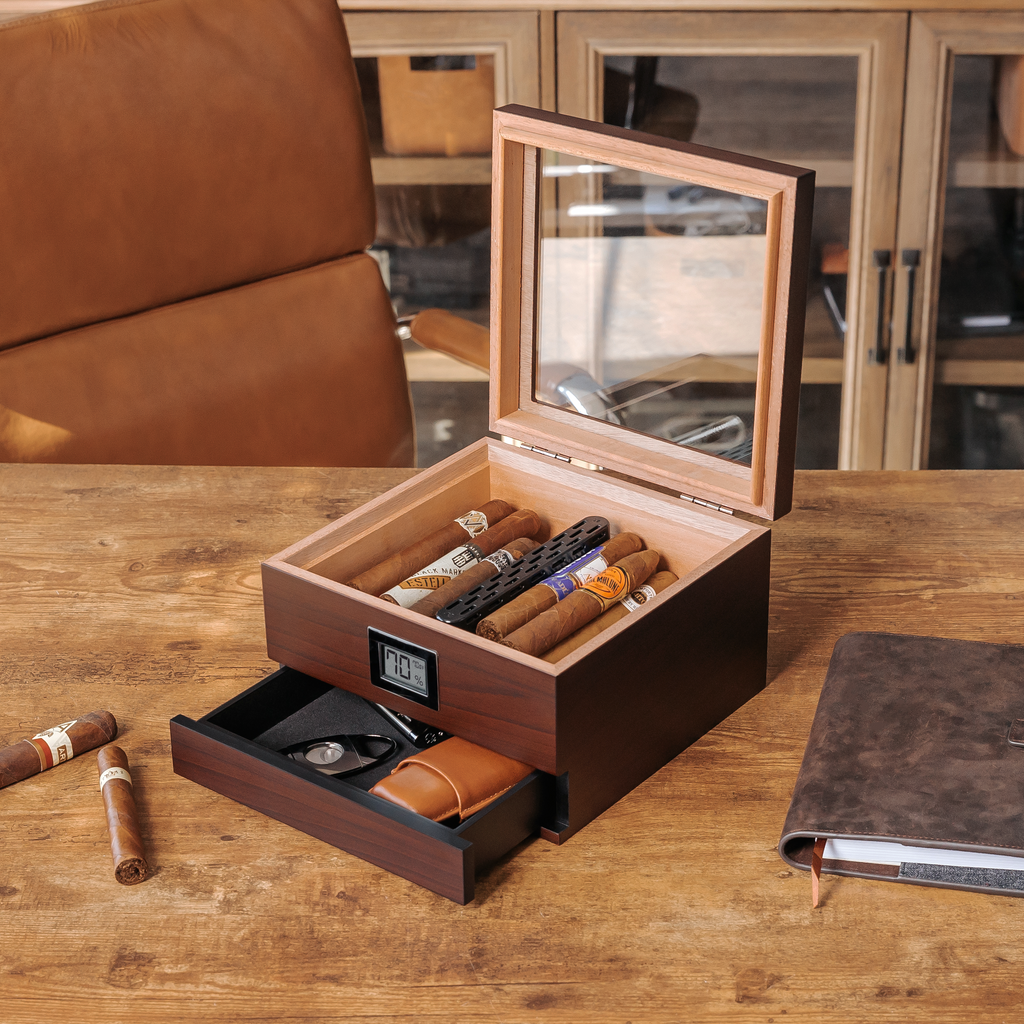 Renzo Glass Top Humidor – Case Elegance