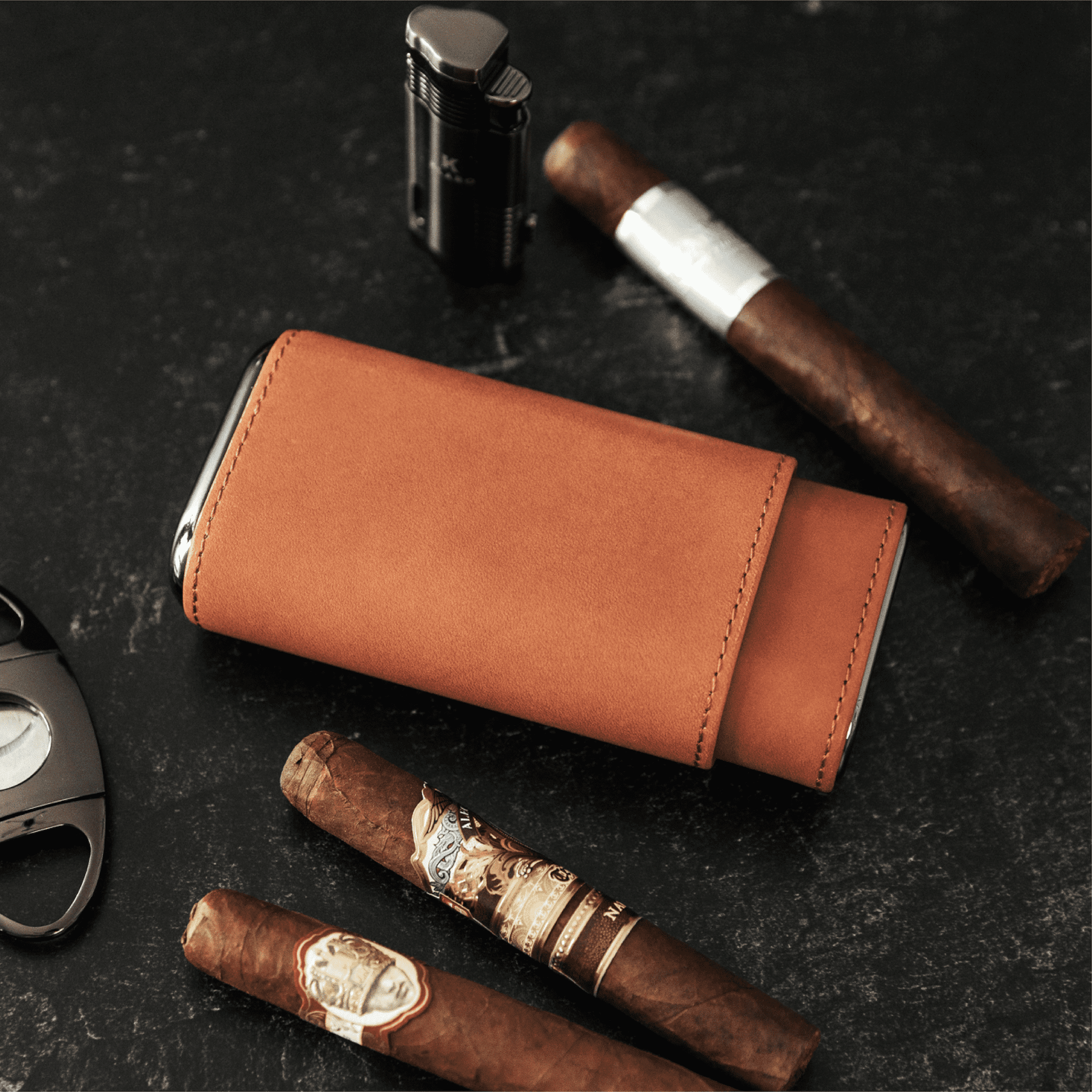 Premium 3 Cigar Travel Case – Case Elegance