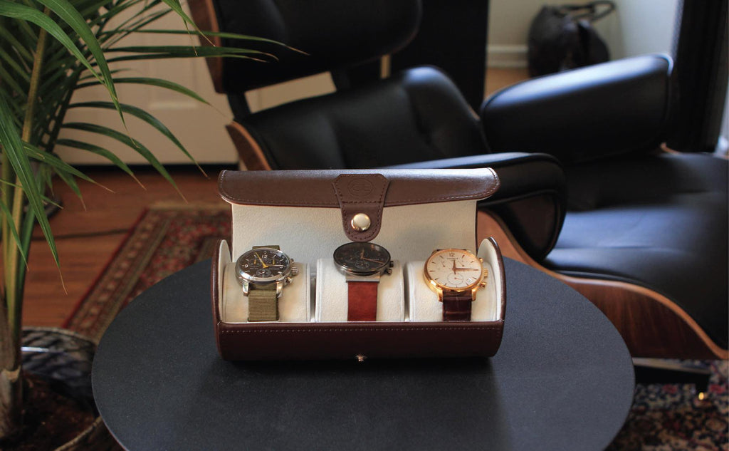 Travel Watch Case - 3 Slot – Case Elegance