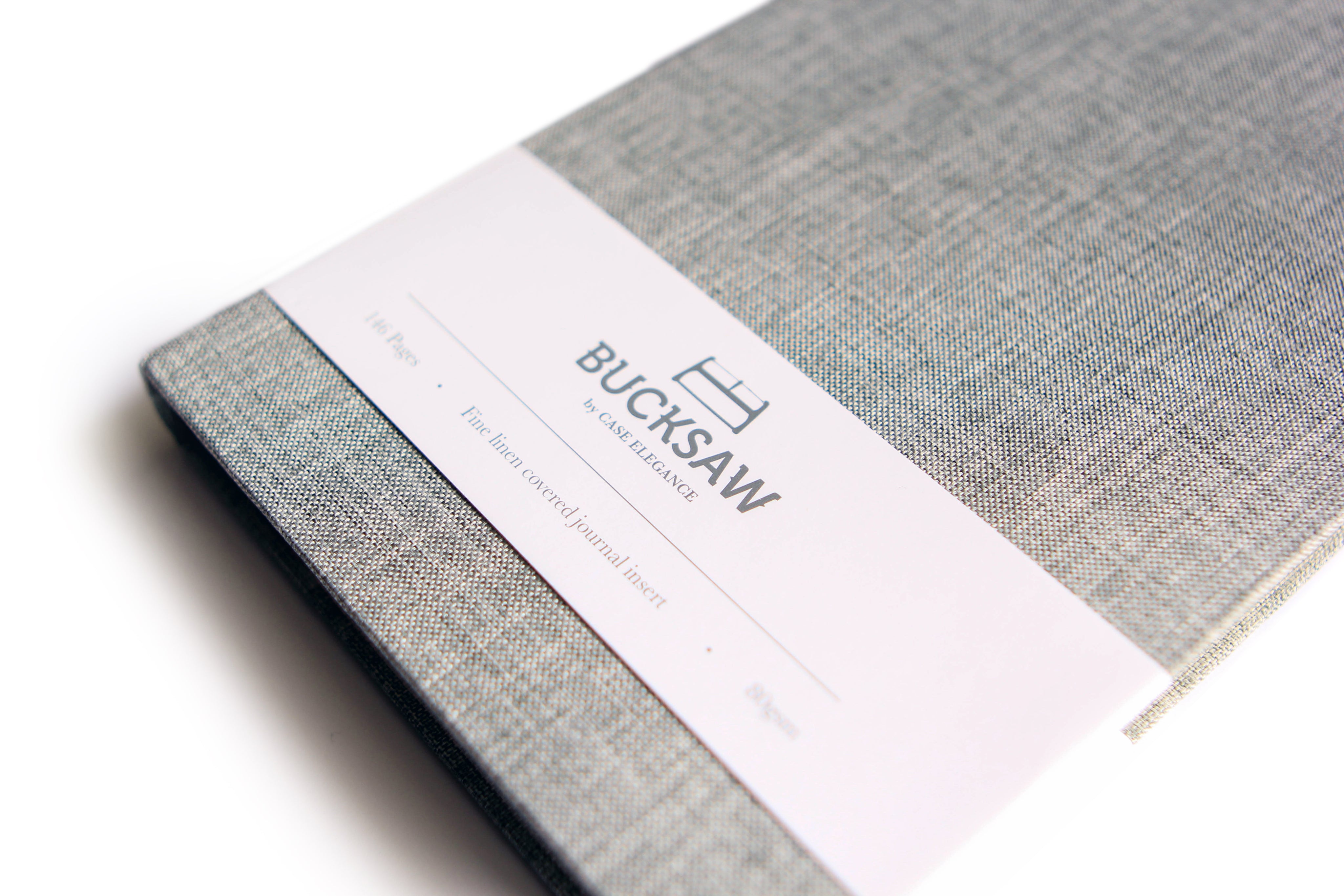 Fine Linen Covered Journal Ruled Notebook 8.4 x 5.7 in by Bucksaw ...