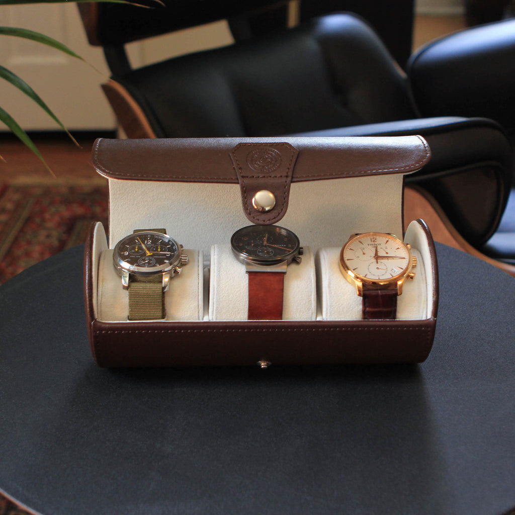 Travel Watch Case - 3 Slot – Case Elegance