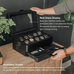 Black Edition Military Modular Watch Box - 10 Slot – Case Elegance