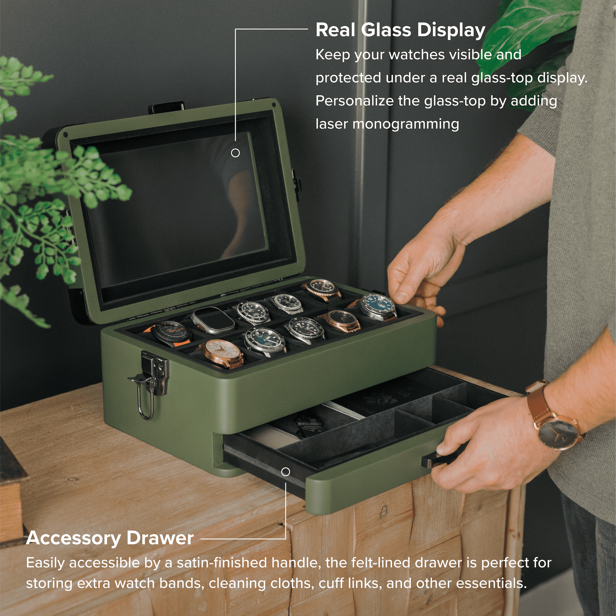Military Modular Watch Box - 10 Slot – Case Elegance