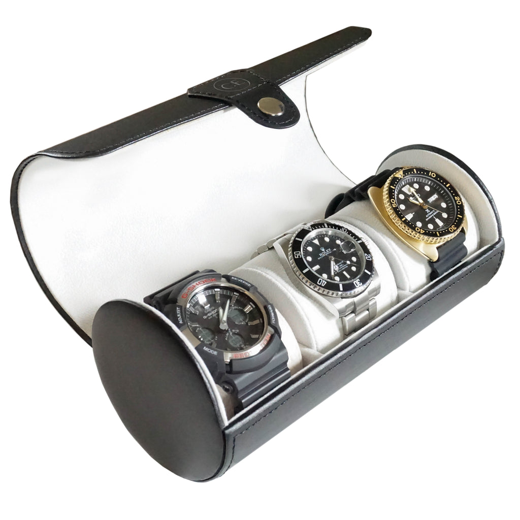 Travel Watch Case - 3 Slot – Case Elegance